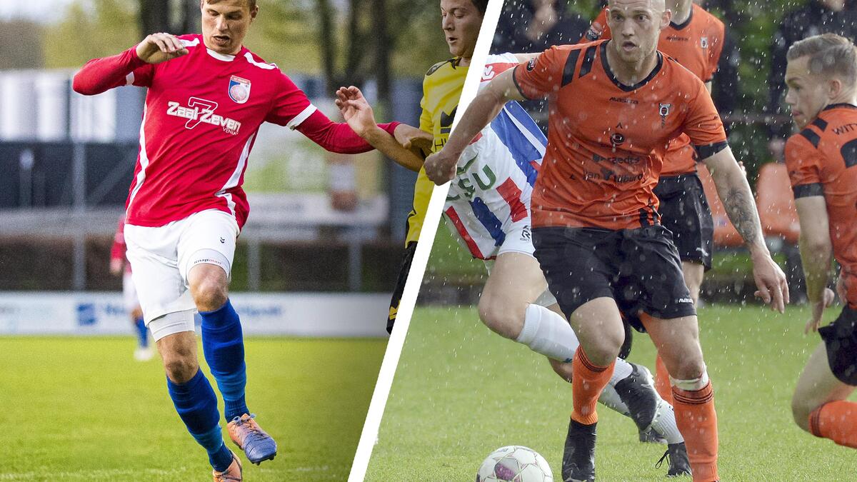 Spitsen Jeroen Verkennis (Wittenhorst) en Niek Versteegen (SV Venray ...