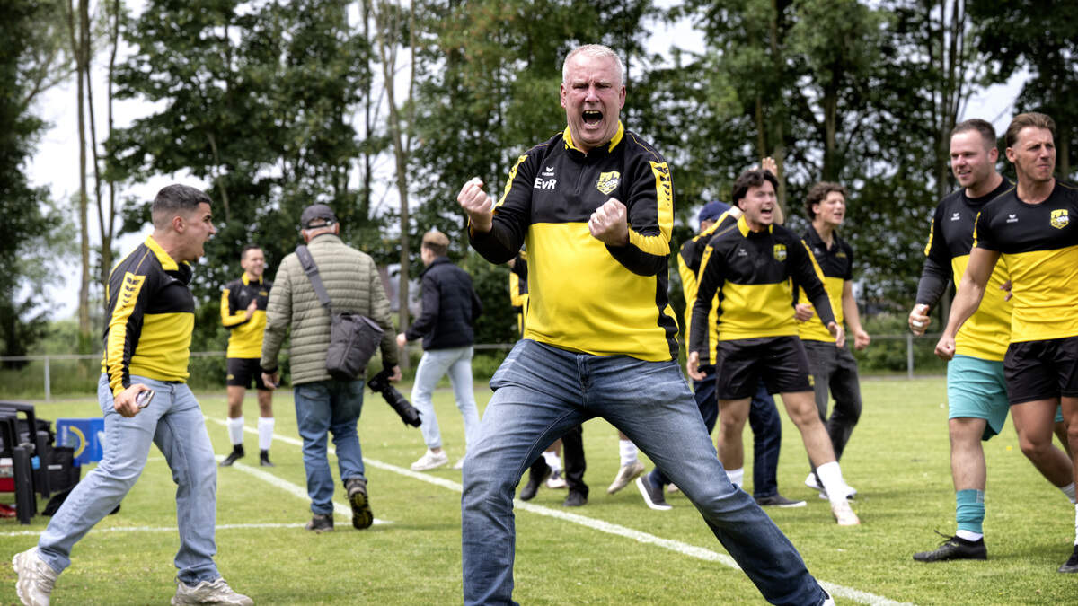 FC Oda wint slijtageslag van strijdend FC Roerdalen en promoveert: ‘Een ...